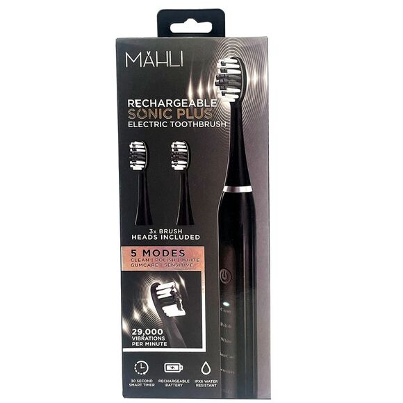 Mahli | Other | Mahli Sonic Electric Toothbrush 3 Brush Heads 2900 ...